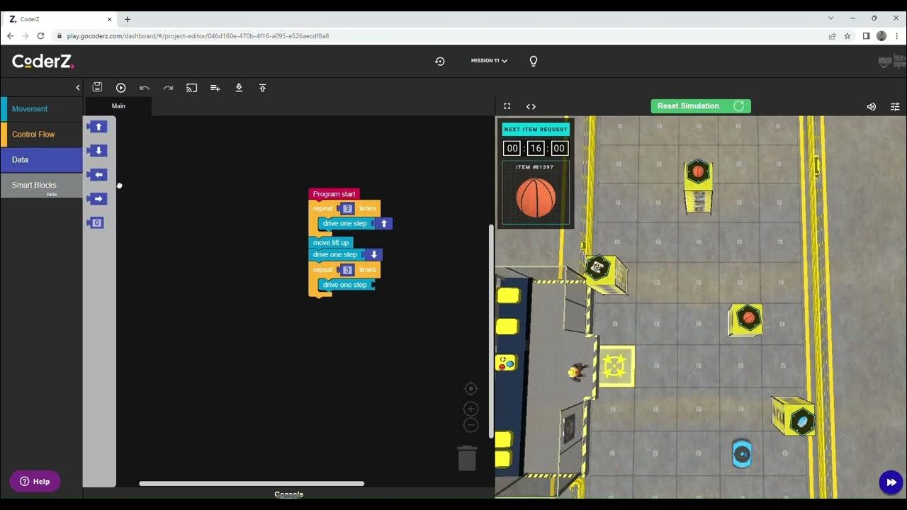 CoderZ - ACRC Level 2 Mission 11 - YouTube