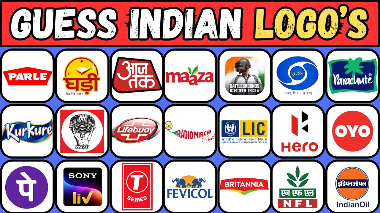 Guess the Logo in 3 Seconds | 100 Famous Indian Logos | Logo Quiz - YouTube
