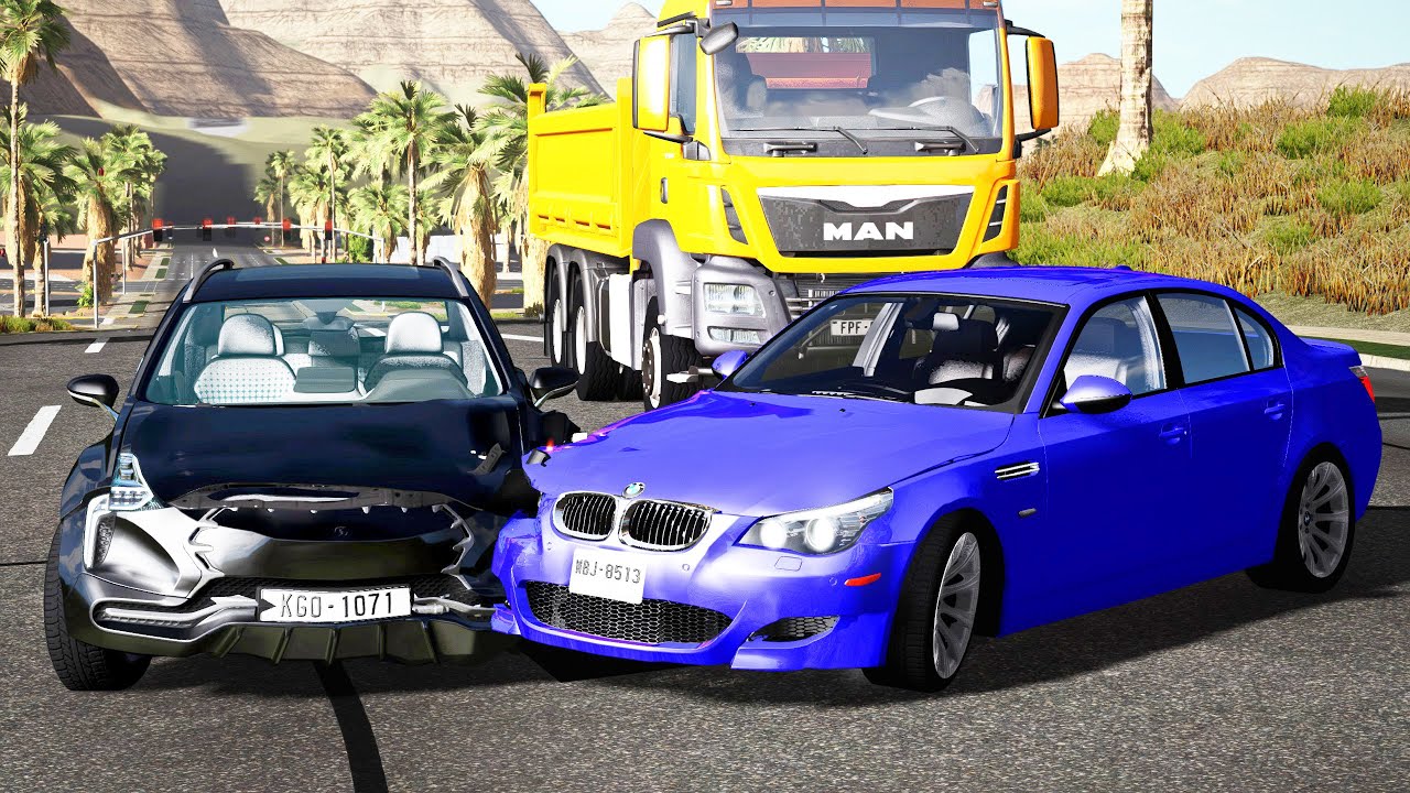 High Speed Intersection Crashes - BeamNG.Drive| BeamNGTV - YouTube