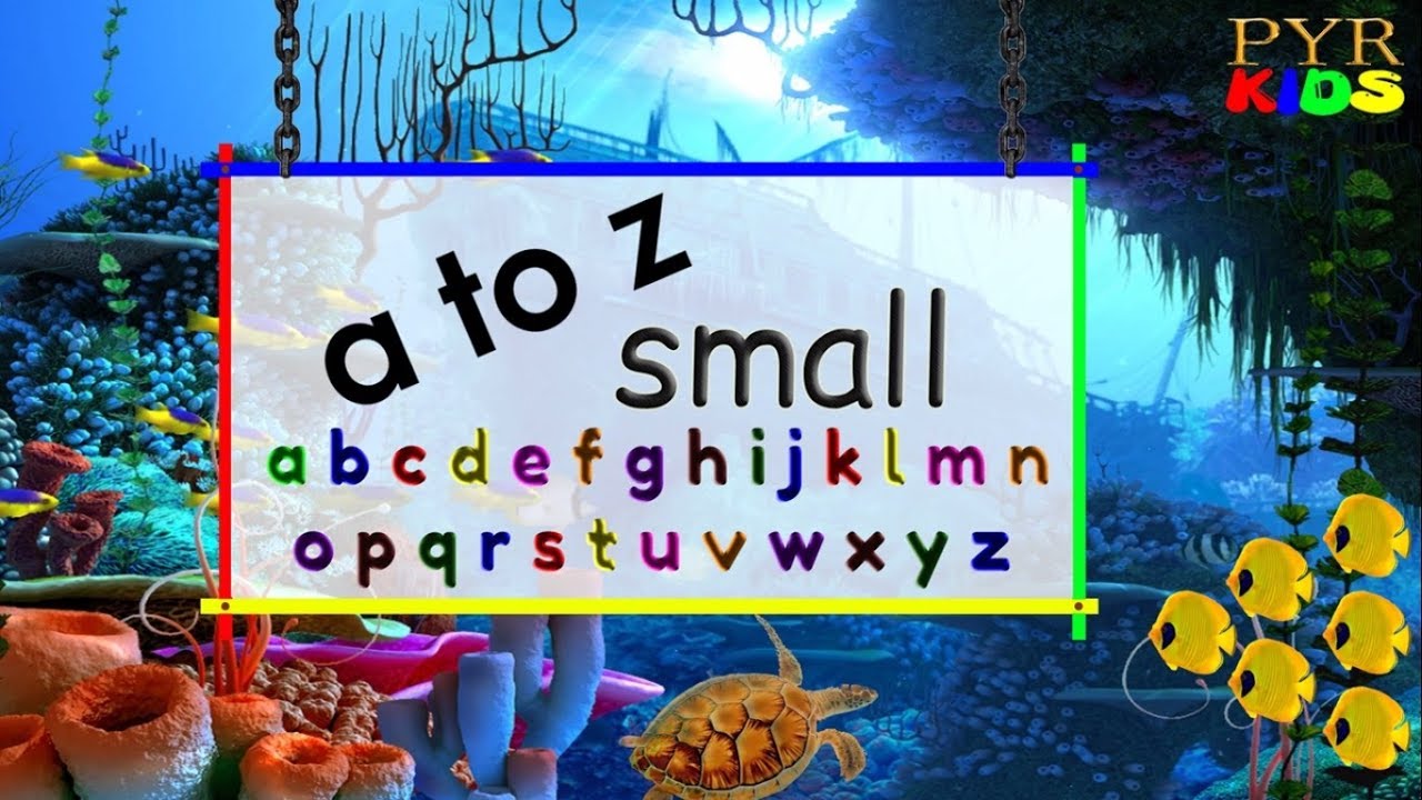 a to z small letter alphabets | Kids Learning | Alphabets with Picture ...