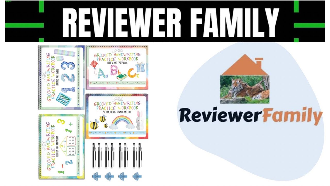 Grooved Handwriting Book with Pens (All 4 books) Practice Writing ...