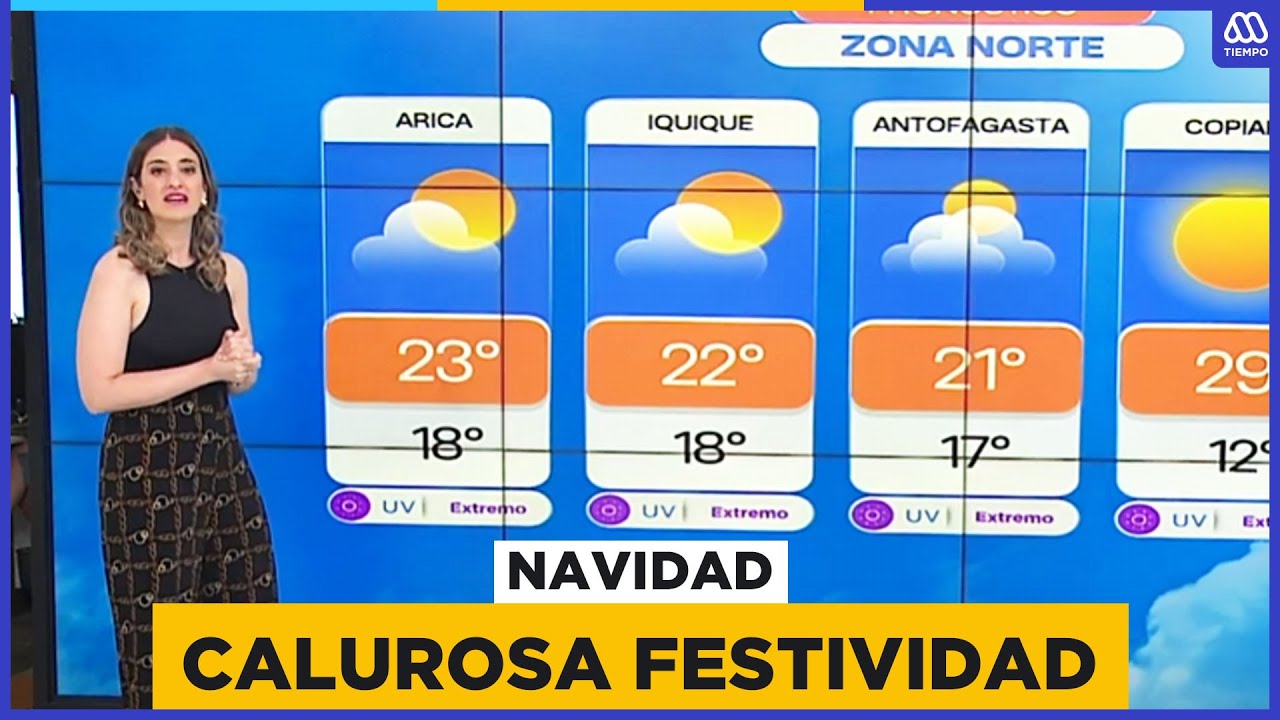 Calurosa navidad en regiones de Chile - YouTube
