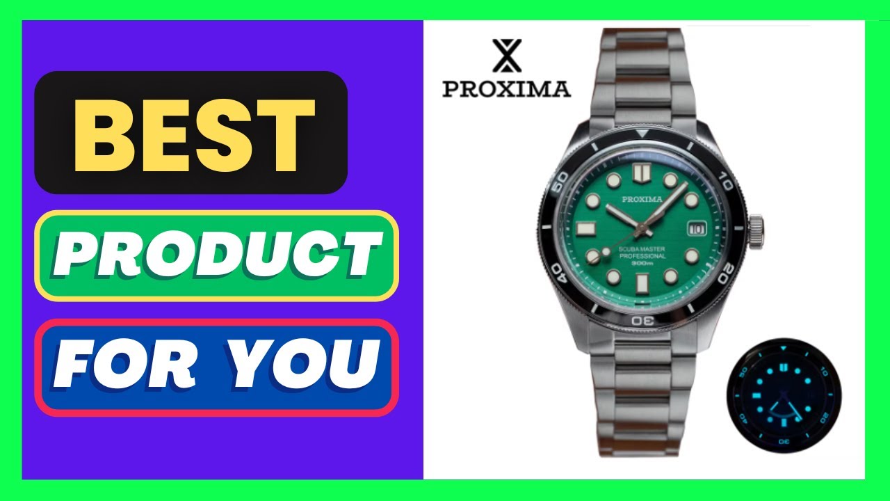 Proxima PX1714 Luxury Diver Watch Business Waterproof Male Clock PT5000 ...