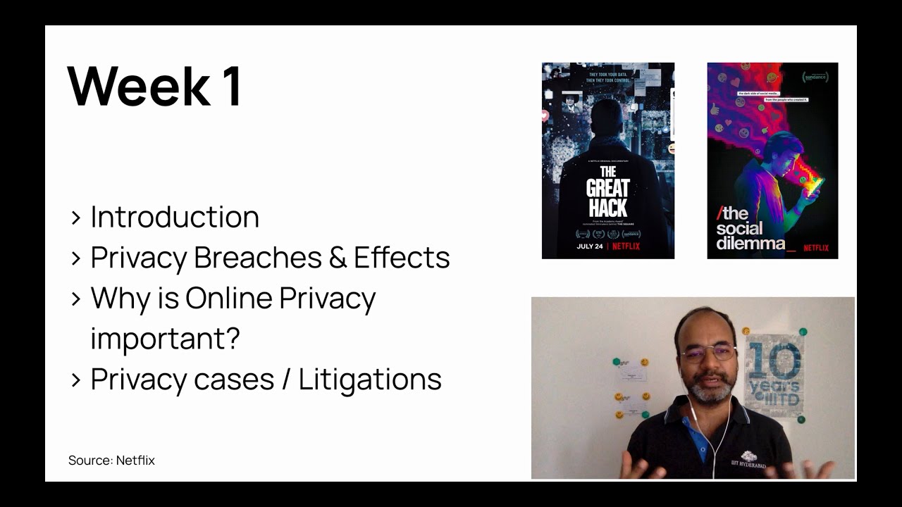 Course on Online Privacy. Motivation, Contents & topics to cover. - YouTube
