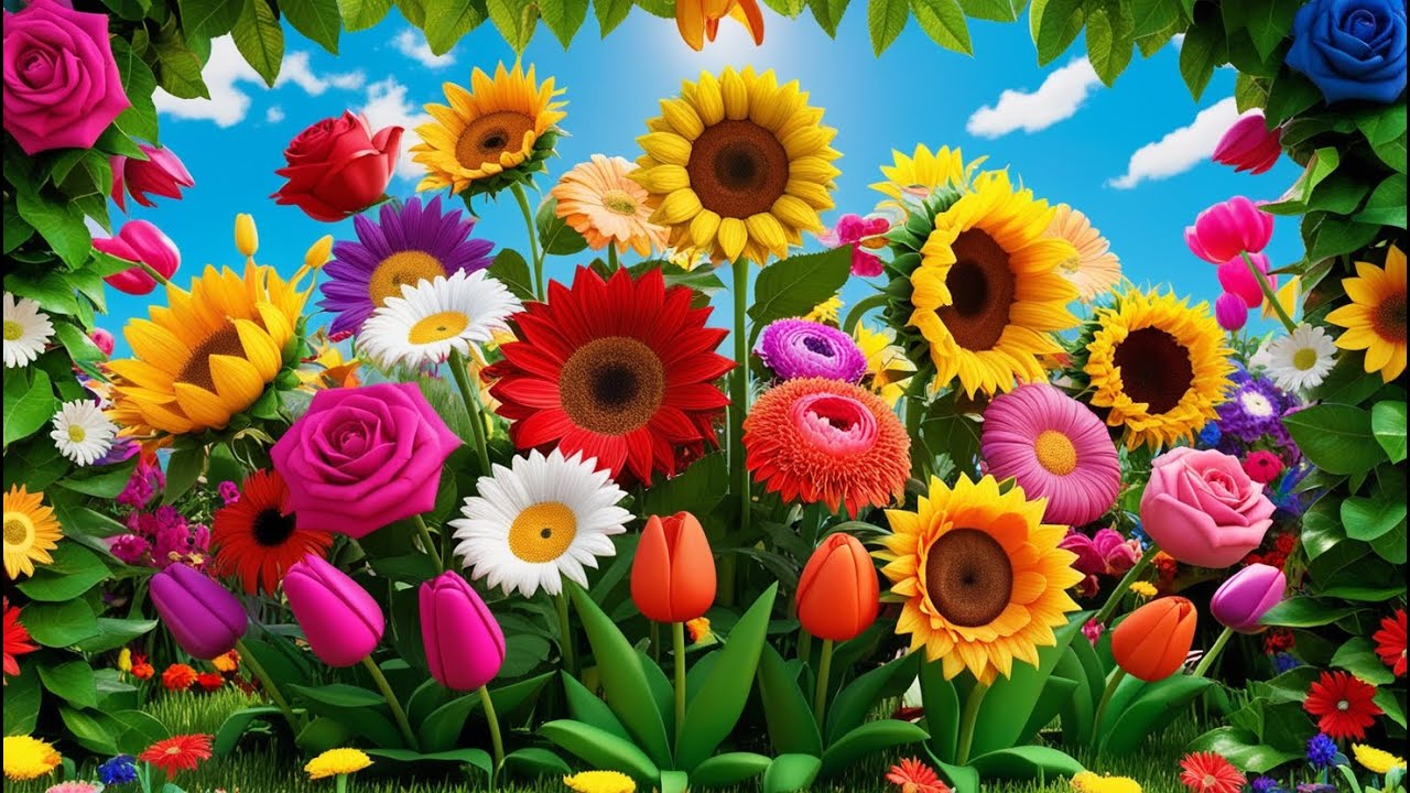 Top 10 Beautiful Flowers for Kids to Learn – Easy and Fun! - YouTube