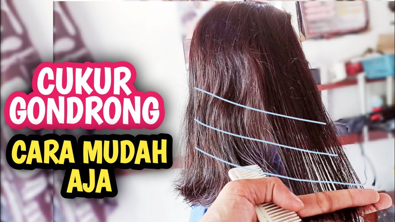Cara potong rambut gondrong pria rapi di buat mudah saja 🔥 - YouTube