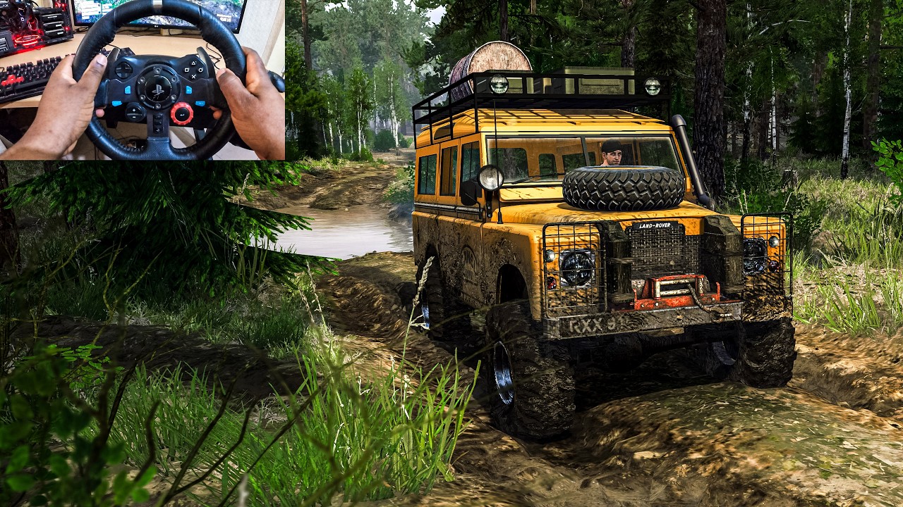 Land Rover III Camel Off Road in Mudrunner - YouTube