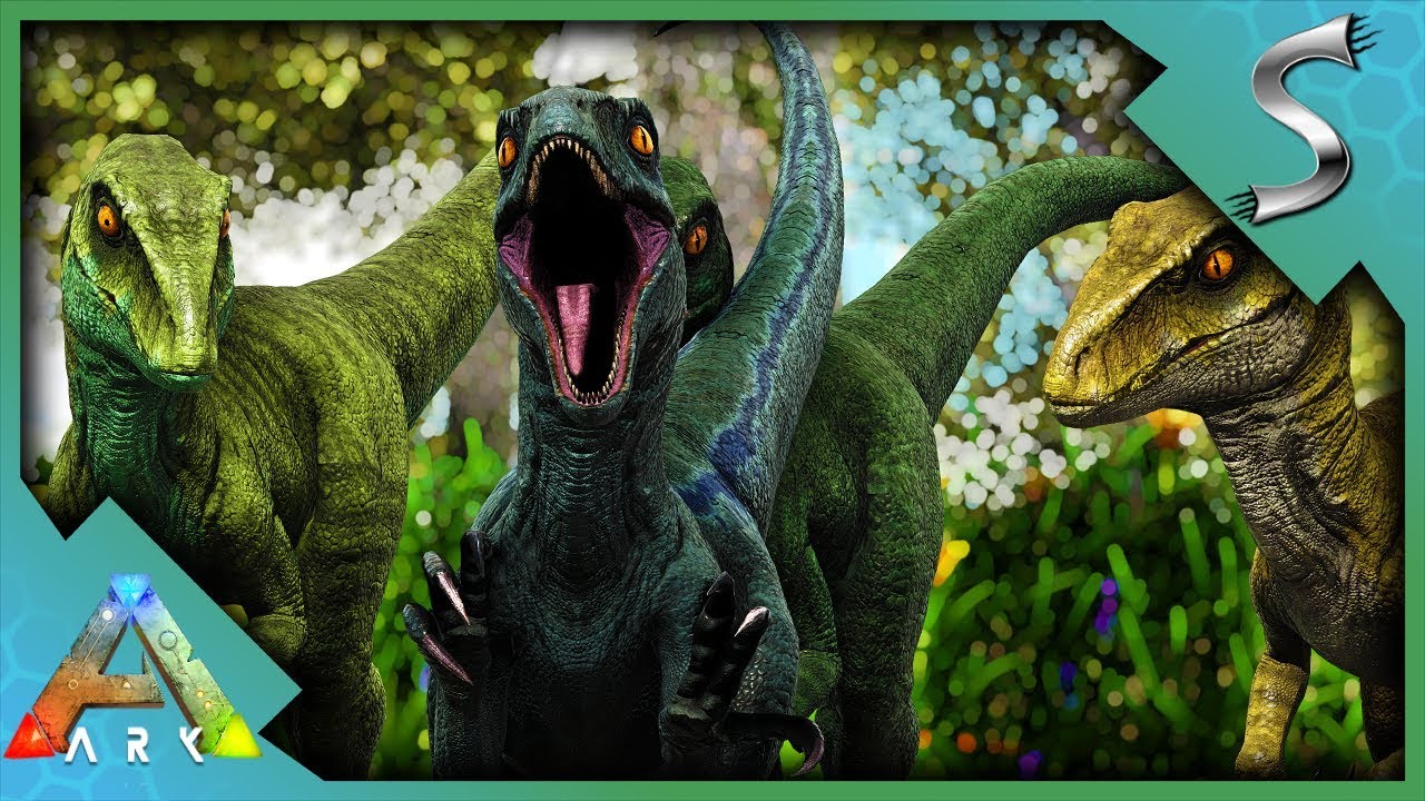 WE FOUND BLUE AND THE OTHER JURASSIC WORLD RAPTORS! - Ark: Jurassic ...