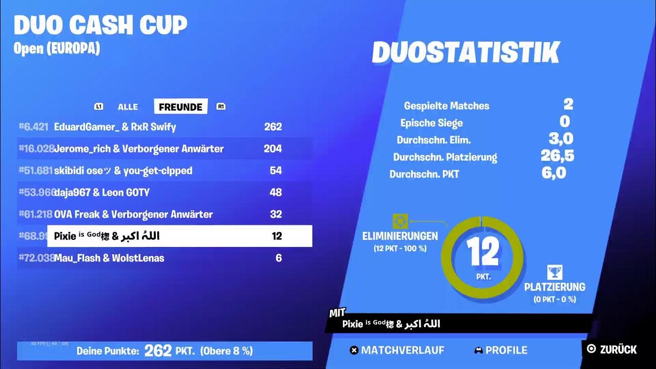Fortnite Duo cash cup 1 platz - YouTube