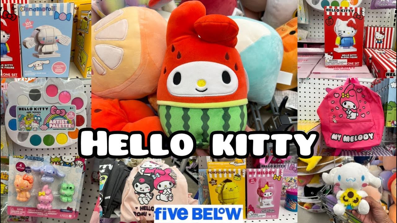 ️ HELLO KITTY at FIVE BELOW 🤍 Hello Kitty Lovers Shop With Me! ️ - YouTube