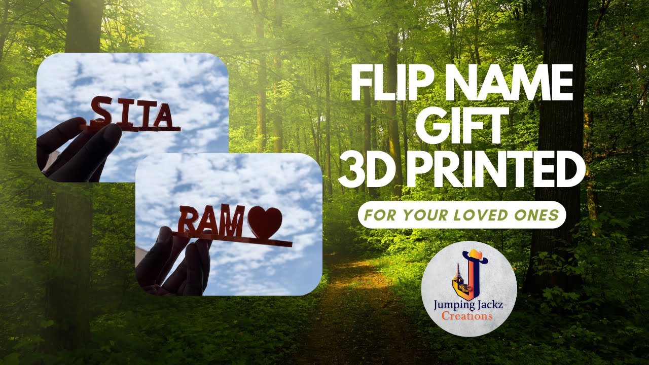 Flip Name - Gift for Loved Ones - 3D Printed - Order Yours Now! - YouTube