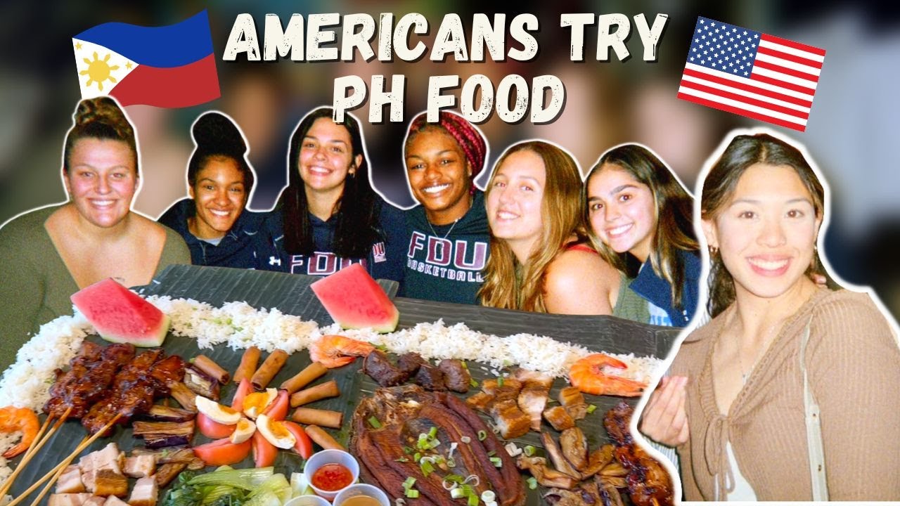 AMERICANS TRY BOODLE FIGHT (Hands Only): Lechon Kawali, Shanghai, Adobo ...