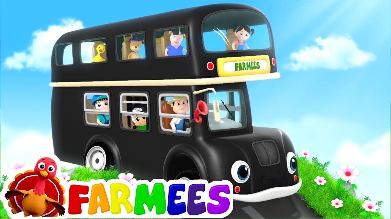 Nursery Rhymes | Wheels On The Bus | Bus Cartoon Videos For Children by ...