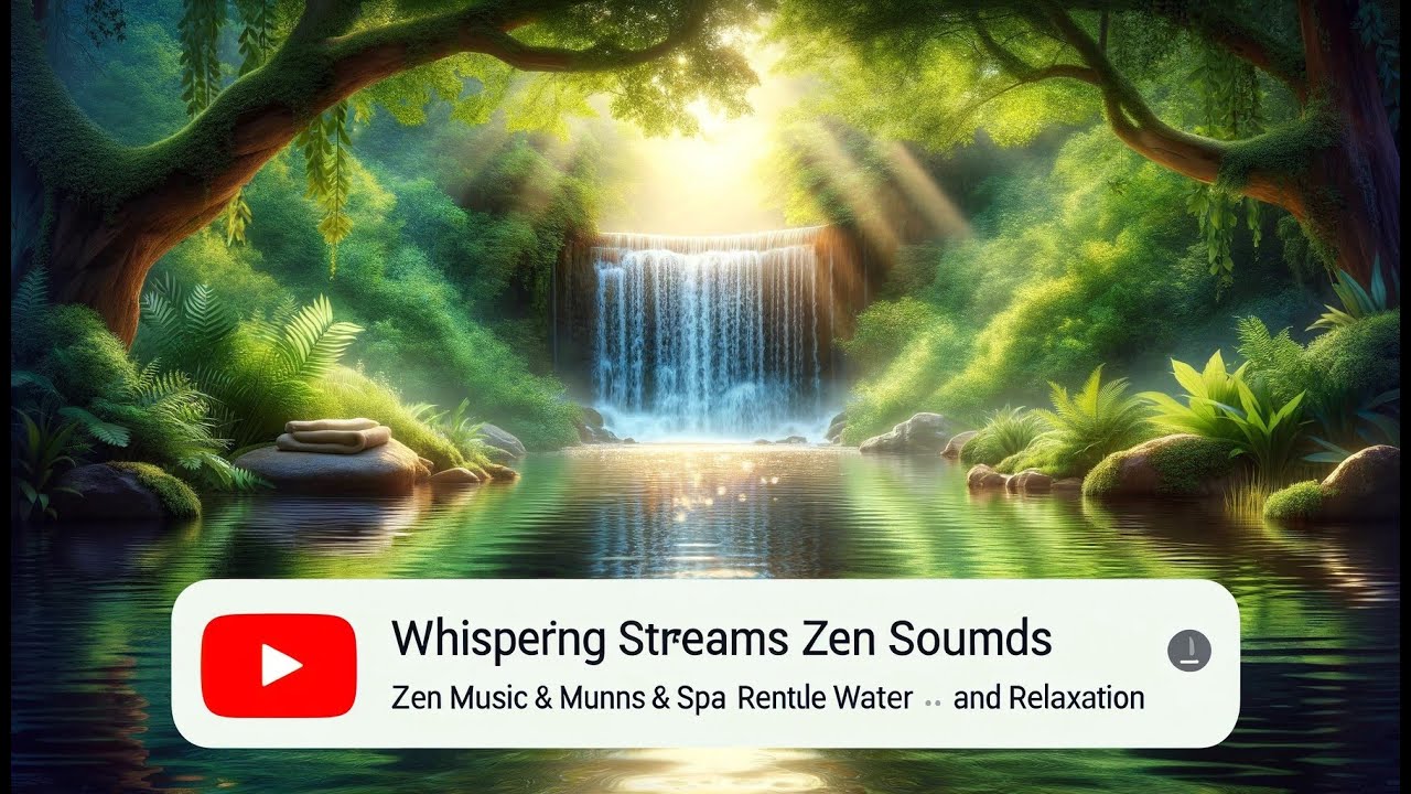 "Whispering Streams: Zen Music & Water Sounds for Spa and Relaxation ...