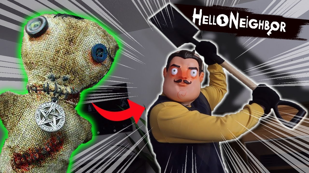 *SCARY* INSANE VOODOO DOLL CHALLENGE ON HELLO NEIGHBOR AT 3 AM!! (HE ...
