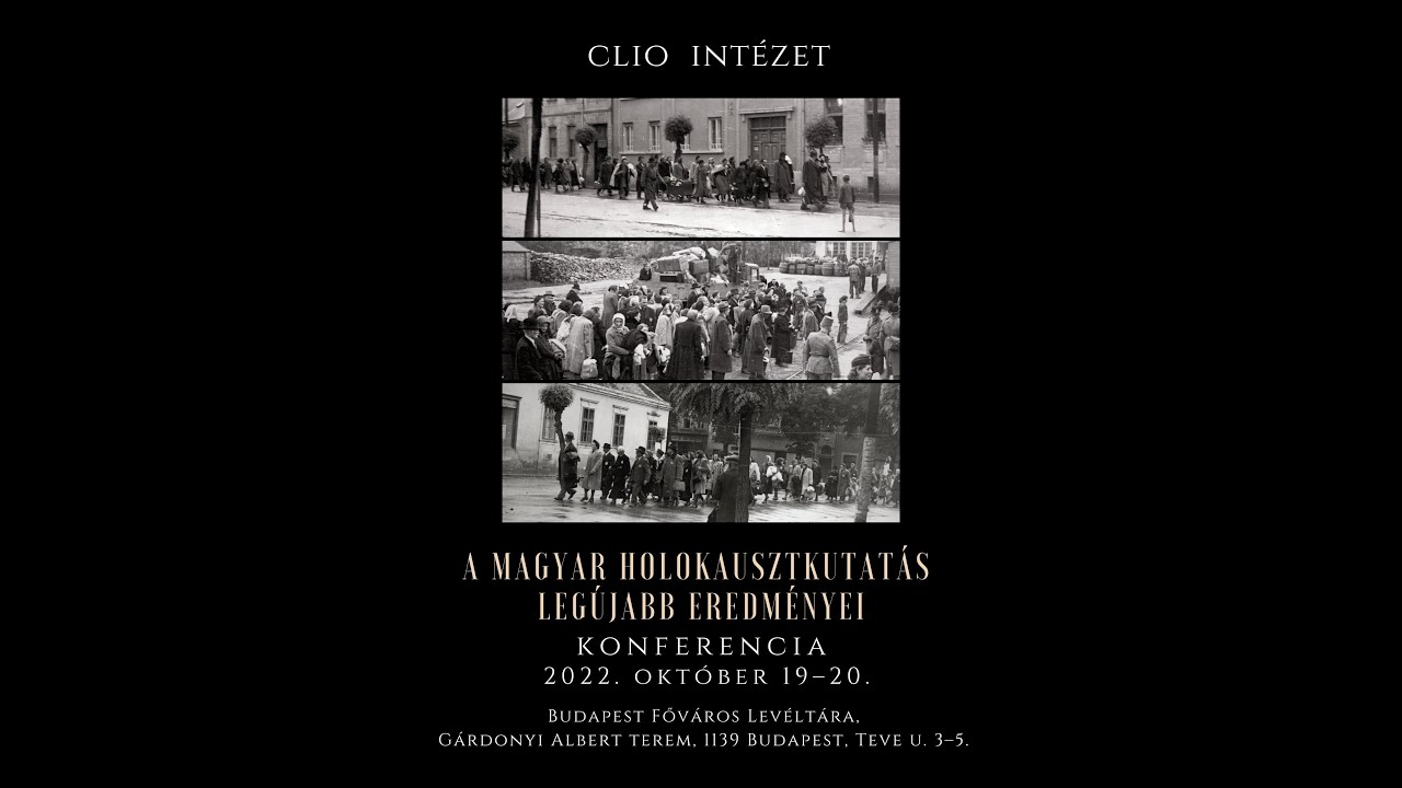 A magyar holokausztkutatás eredményei. 5. szekció (Csunderlik Péter ...