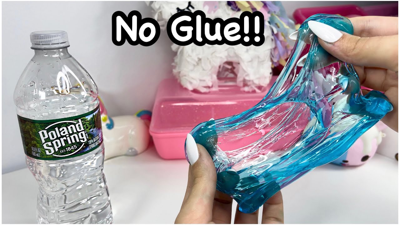 Water Slime!! 💧🫧🚿 How To Make NO GLUE Water Slime!! - YouTube