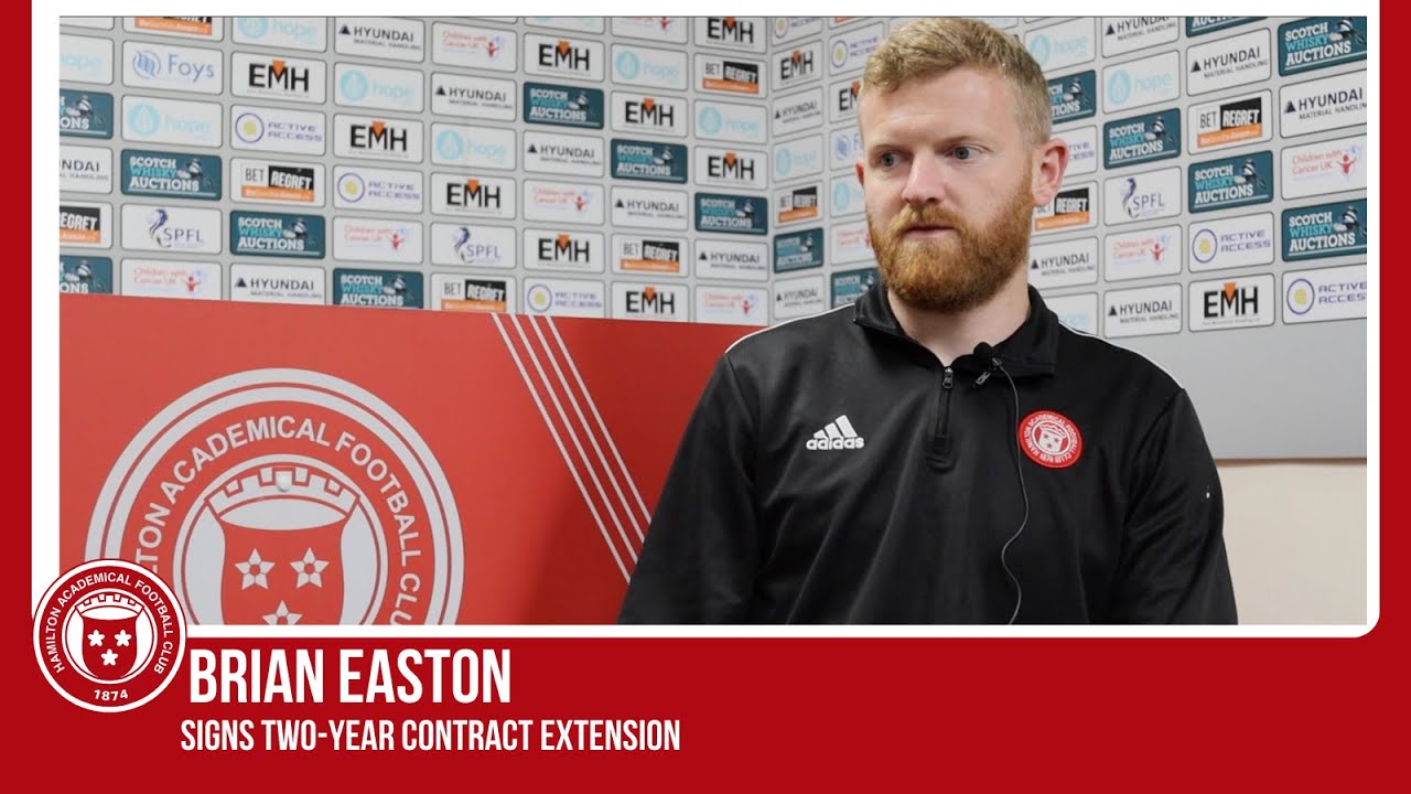 REACTION 📺| Brian Easton speaks after signing his new two-year contract ...
