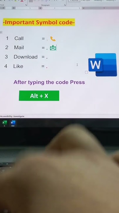 MS Word Hidden Symbol Codes 😳😍 | Shortcut Hacks for Symbols! - YouTube