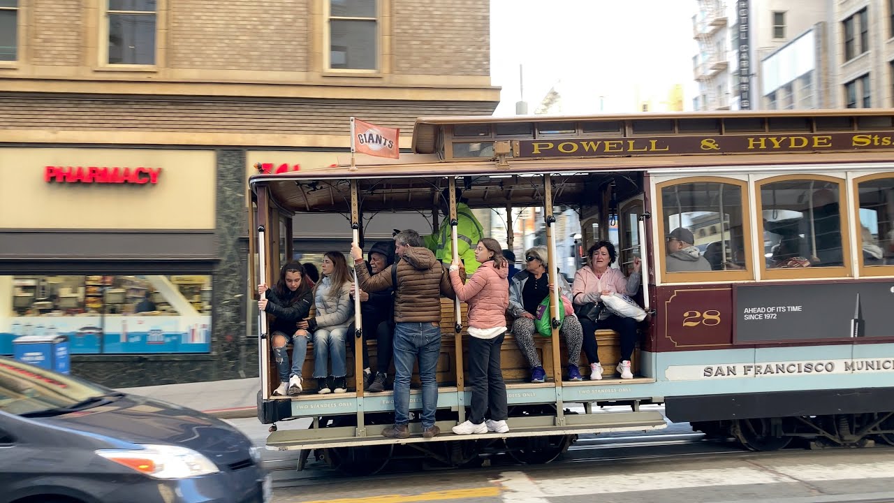 Powell-Hyde Cable Car 28 @ Powell St & Sutter St San Francisco ...
