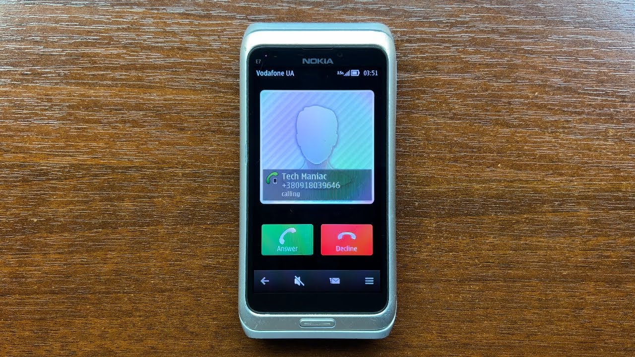 NOKIA E7 Cellular Outgoing & Incoming Calls with Nokia Tune Ringtone ...