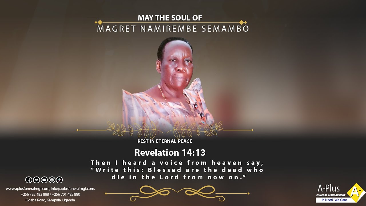 Burial of the Late Magret Namirembe Semambo (1940 - 2025) - YouTube