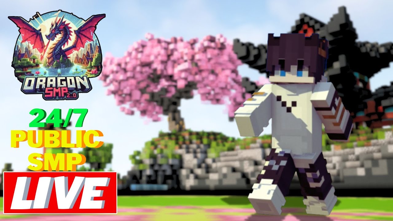 🔴24/7 ONLINE DRAGON SMP LIVE | ROAD TO 2K SUBS | EVERYTHING START AGAIN ...