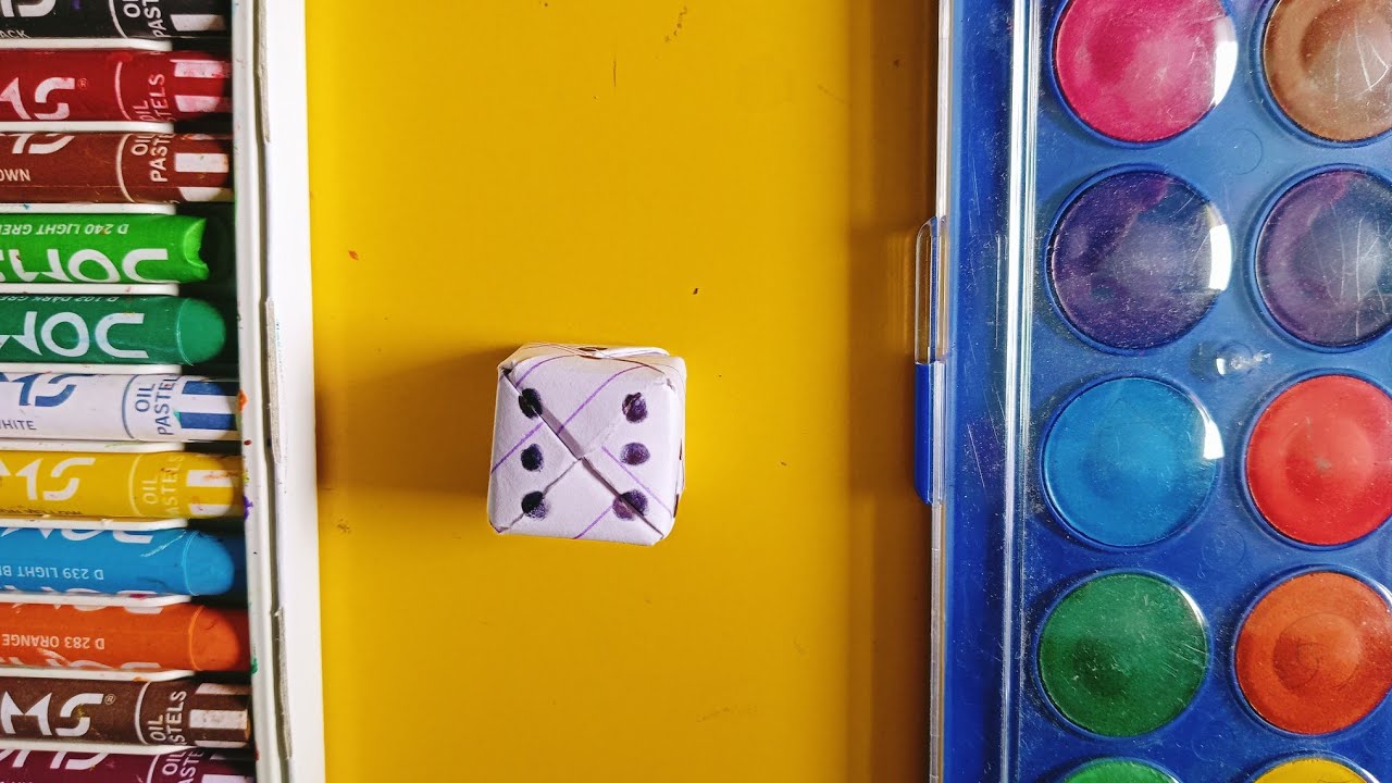 How to make dice easy||dice paper craft#fun #drawing #craft - YouTube