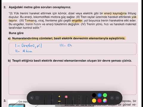 2025-2026 MEB 10. Sınıf Fizik – 3. Ünite Elektrik  Sayfa 193 Çalışma Yaprağı Soru2 | Detaylı Çözüm