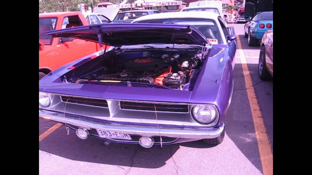 Inviolet 1970 383 Cuda for sale at the Monkey - YouTube