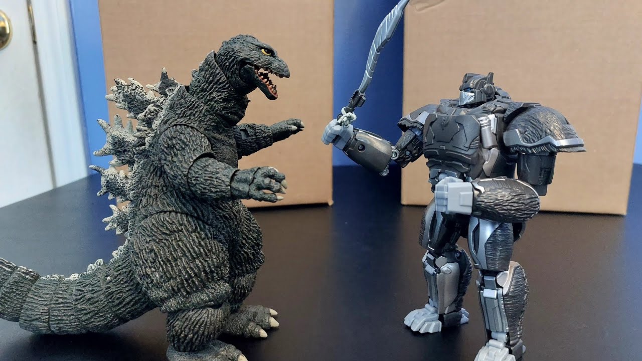 Godzilla Vs Optimus Primal (Godzilla Stop Motion) - YouTube