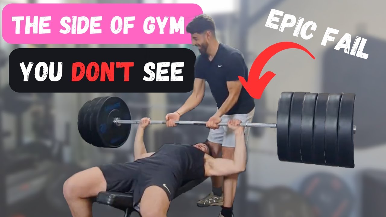 BENCH PRESS FAILS AND THE STRUGGLES!! - YouTube