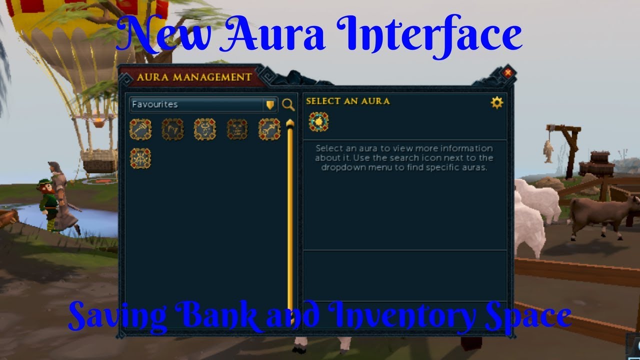 New Aura Interface - Saving Bank and Inventory Space - YouTube
