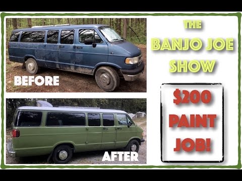 We painted the Van! - $200 DIY Paint Job - YouTube