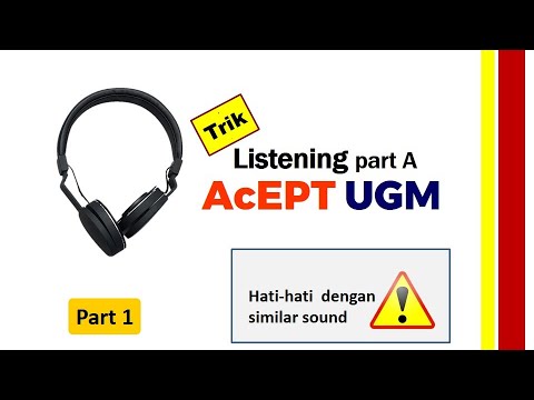 Trik menjawab soal Listening Part A AcEPT UGM #1 - YouTube