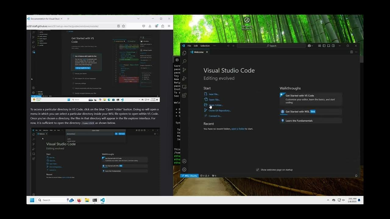 Windows WSL + VSCode Tutorial - YouTube