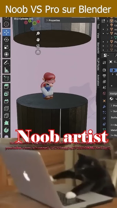 Noob Vs Pro Artist In blender #blendercommunity #blender #3dart #mario - YouTube