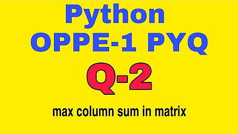 PYTHON OPPE PYQs - YouTube