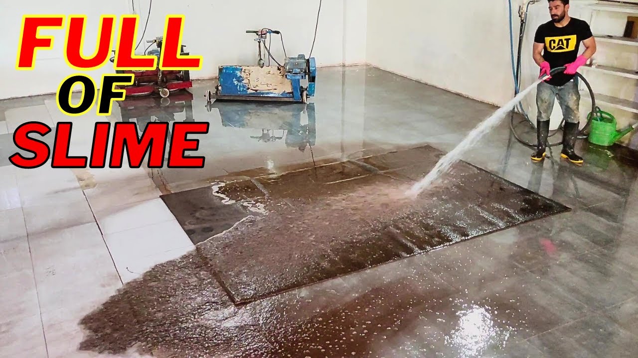 Full Of Slime and Muck! Carpet cleaning satisfying ASMR - YouTube