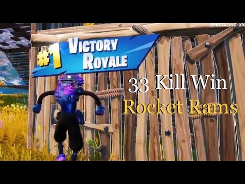 Rocket Ram Gameplay (33 Kill Win) - Fortnite Season 4 - YouTube