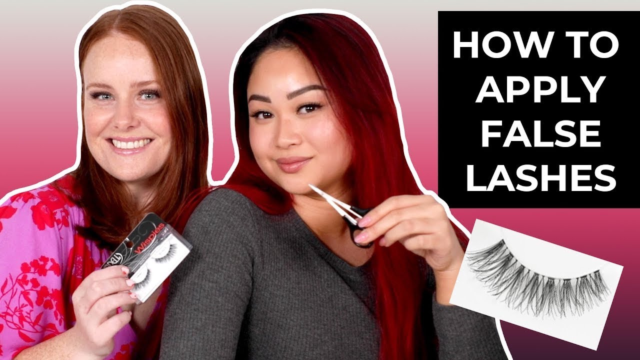 How To Apply Fake Lashes | Fake Lashes For Beginners | Step By Step ...