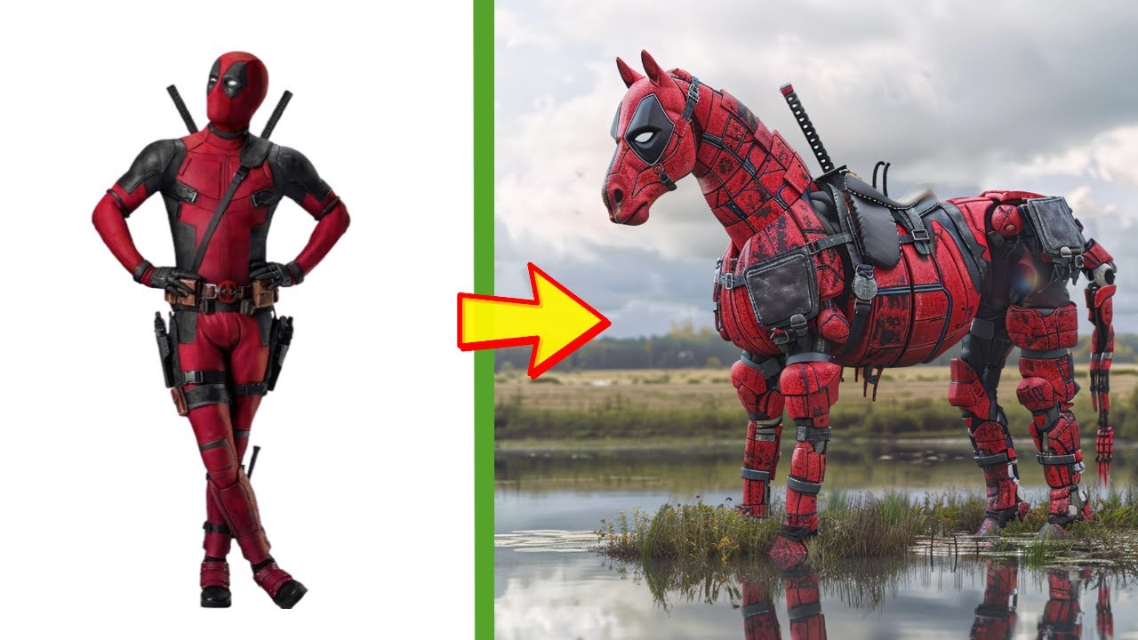 AVENGERS as HORSES 💥 All Characters ( Marvel & DC ) 💥 SUPERHERO ...