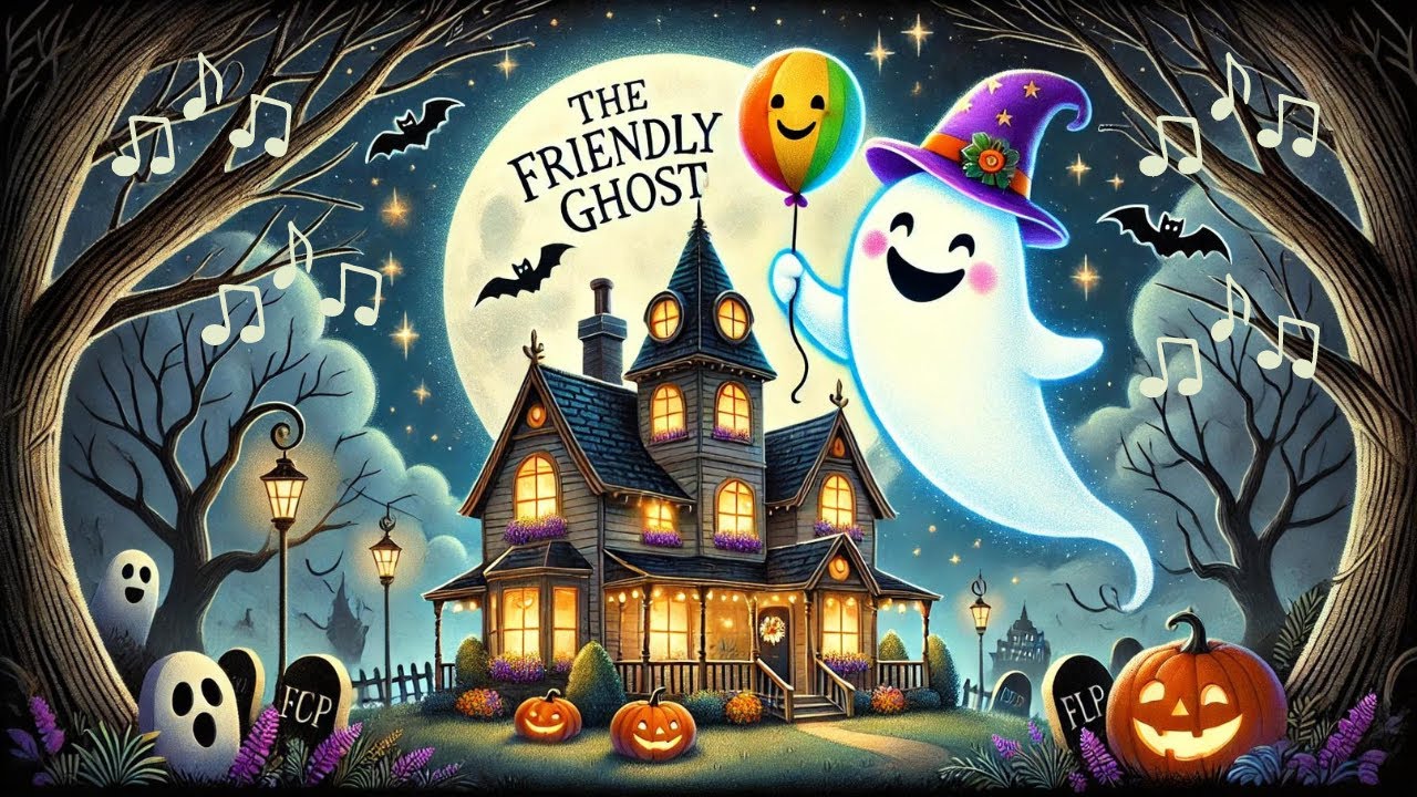 The Friendly Ghost - Playful Halloween Song for Kids - YouTube