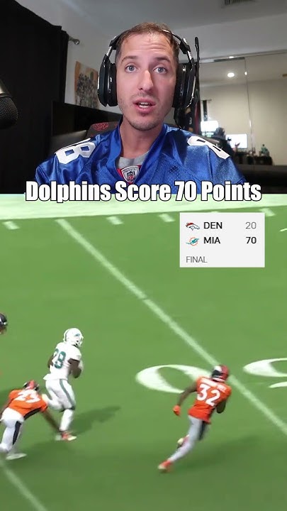 Dolphins Score 70 Points.. 😂 - YouTube