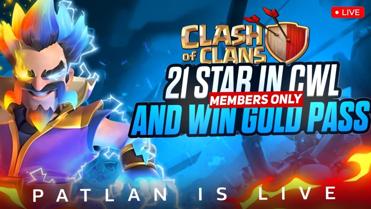 Last Day of CWL | Rank 1 |Gold Pass Giveaways | Base visit #coc # ...