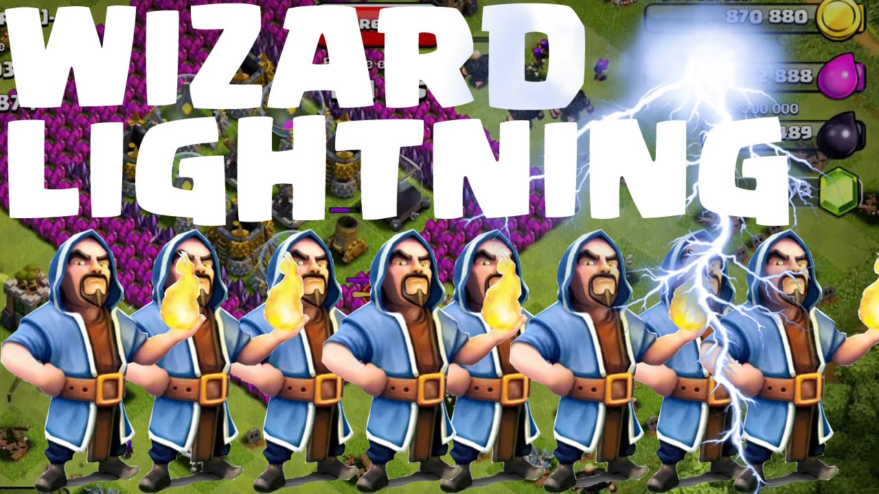 WIZARD LIGHTNING || CLASH OF CLANS || Let's Play Clash of Clans ...