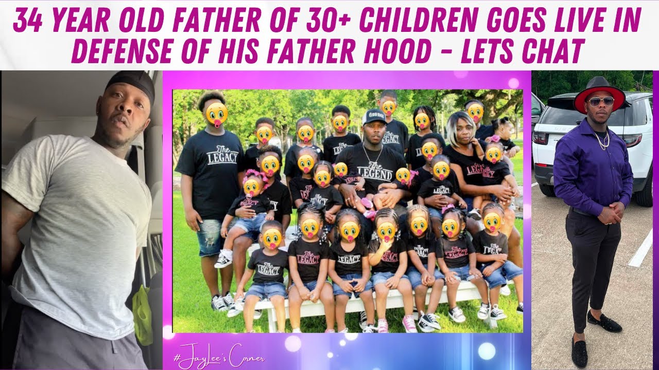 34 Yr Old Father of 30+ Kids Goes Live, Defends Fatherhood While Also ...