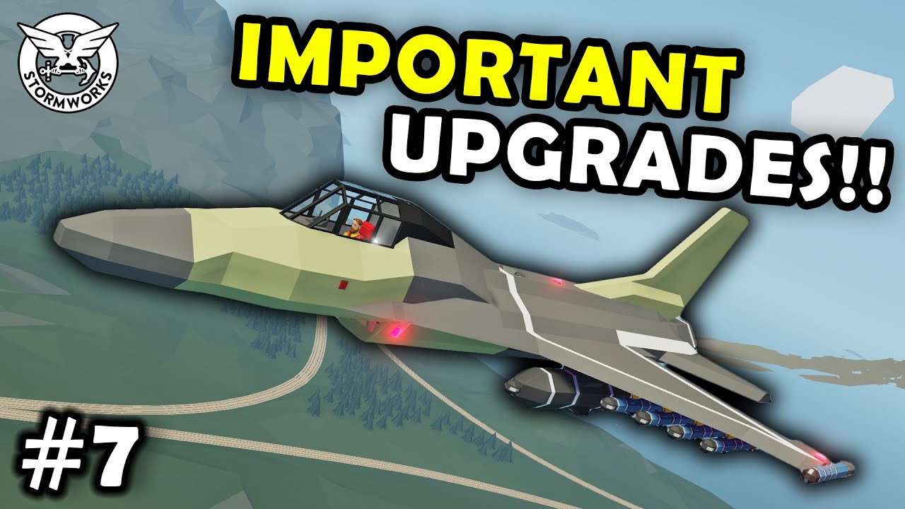 UPGRADES!! | F16 FIGHTER JET BUILD [EP.7] STORMWORKS - YouTube