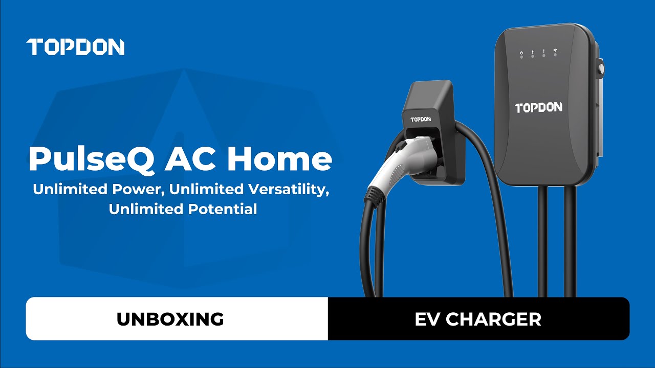 TOPDON PulseQ AC Home | Unboxing | EV Charger | US Version - YouTube