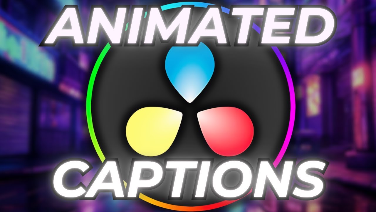 How To Make Animated Subtitles In Davinci Resolve - YouTube